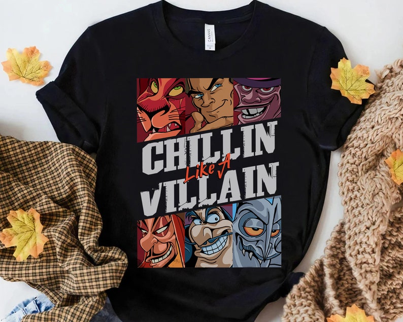 Disney Villains Chillin' Like A Villain Group Portrait - Etsy