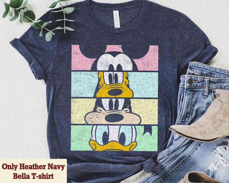 Retro Mickey and Friends Group Comic Panels Shirt, Disney Donald Goofy ...