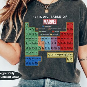 Periodic Table of Marvel Funny Classic Vintage Shirt, MCU Fans Marvel ...