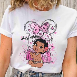 Disney Castle Watercolor Moana Characters Shirts, Moana 2 Movie 2024 ...