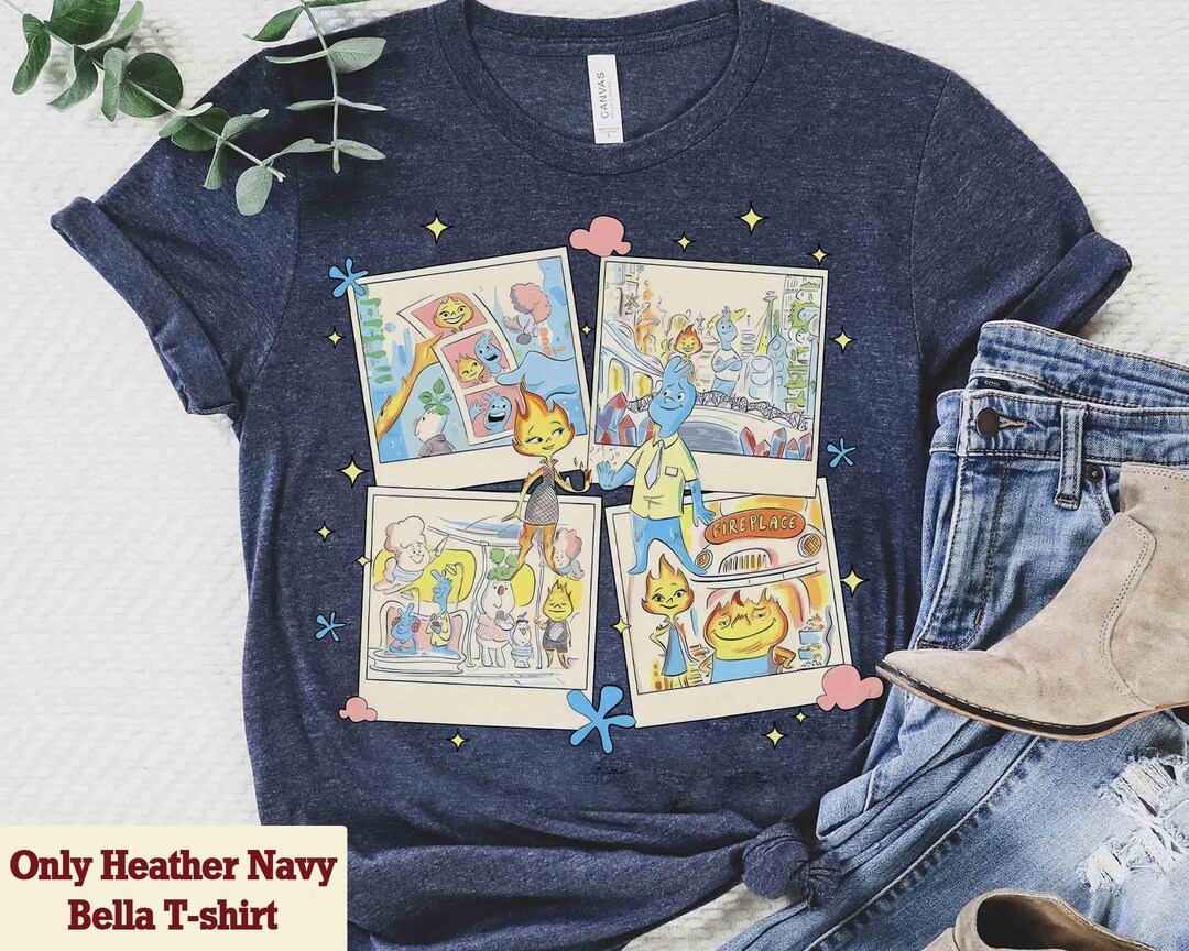 Cute Its Elemental Ember Lumen Brook Ripple Photo T-shirt, Disney ...