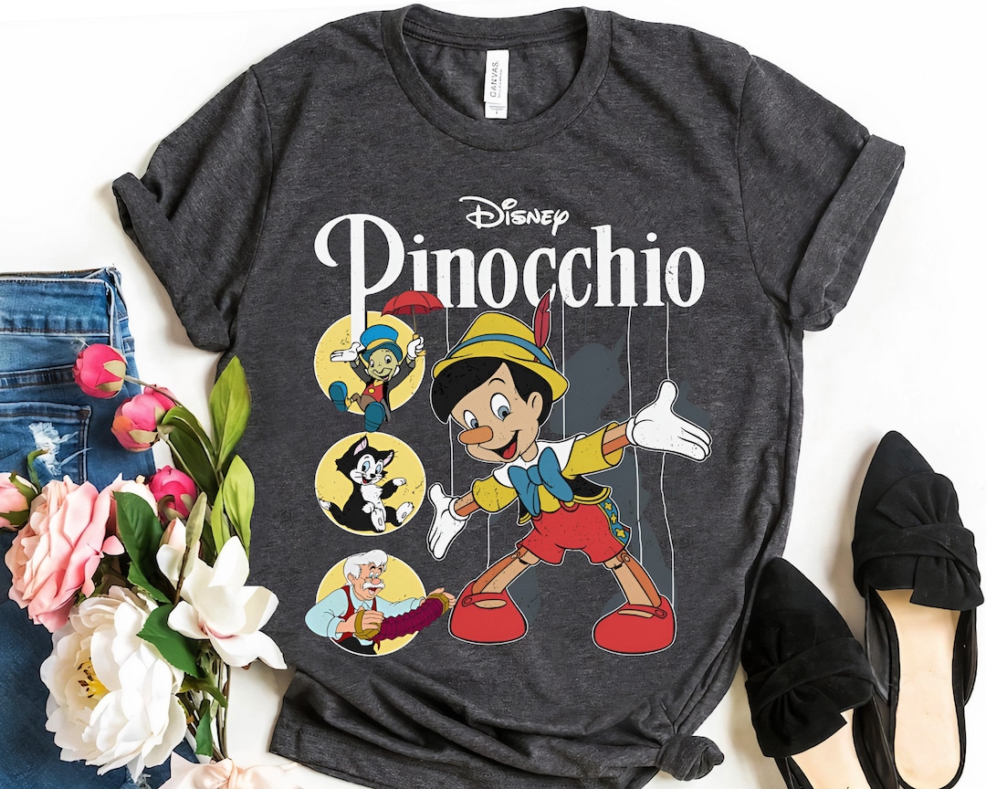 Pinocchio Vintage Movie Characters Group Shot, Disney Pinocchio Vintage ...