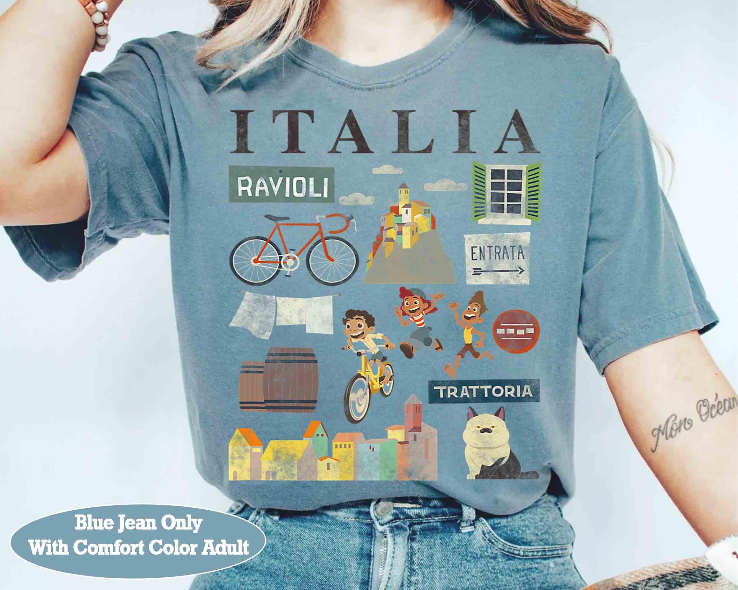 Cute Disney Pixar Luca Italia Icons Retro Shirt, Luca & Friends Shirt ...