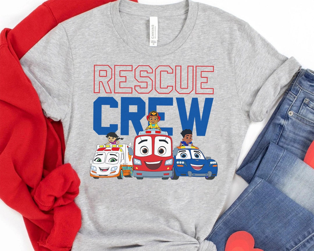 Disney Firebuds Group Rescue Crew T-shirt, Piston Porter Axl Flash Tee ...
