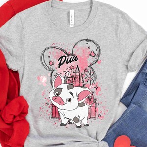Disney Castle Watercolor Moana Characters Shirts, Moana 2 Movie 2024 ...