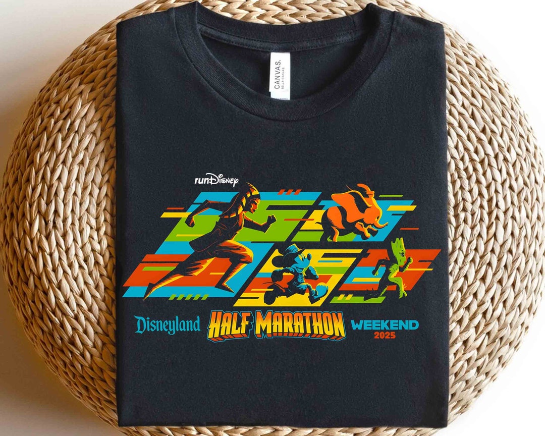 Vintage Rundisney Mickey and Friends Marathon Weekend 2025 T-shirt ...