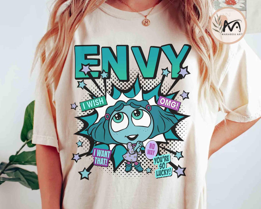 Inside Out 2 Cute Envy Portrait Shirt, Disney Mental Health T-shirt ...