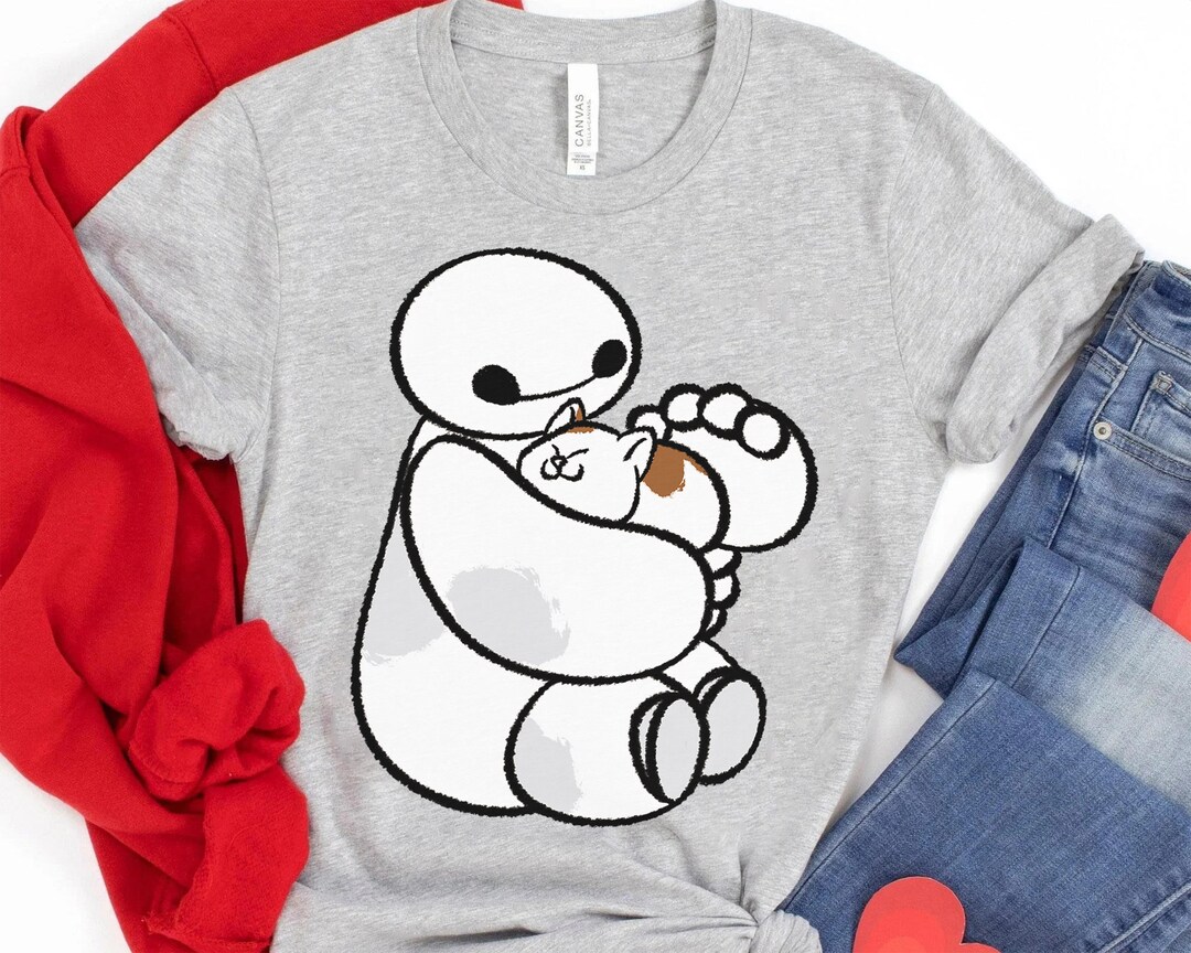 Disney Big Hero 6 Baymax Cat Cute Portrait T-shirt, Magic Kingdom ...