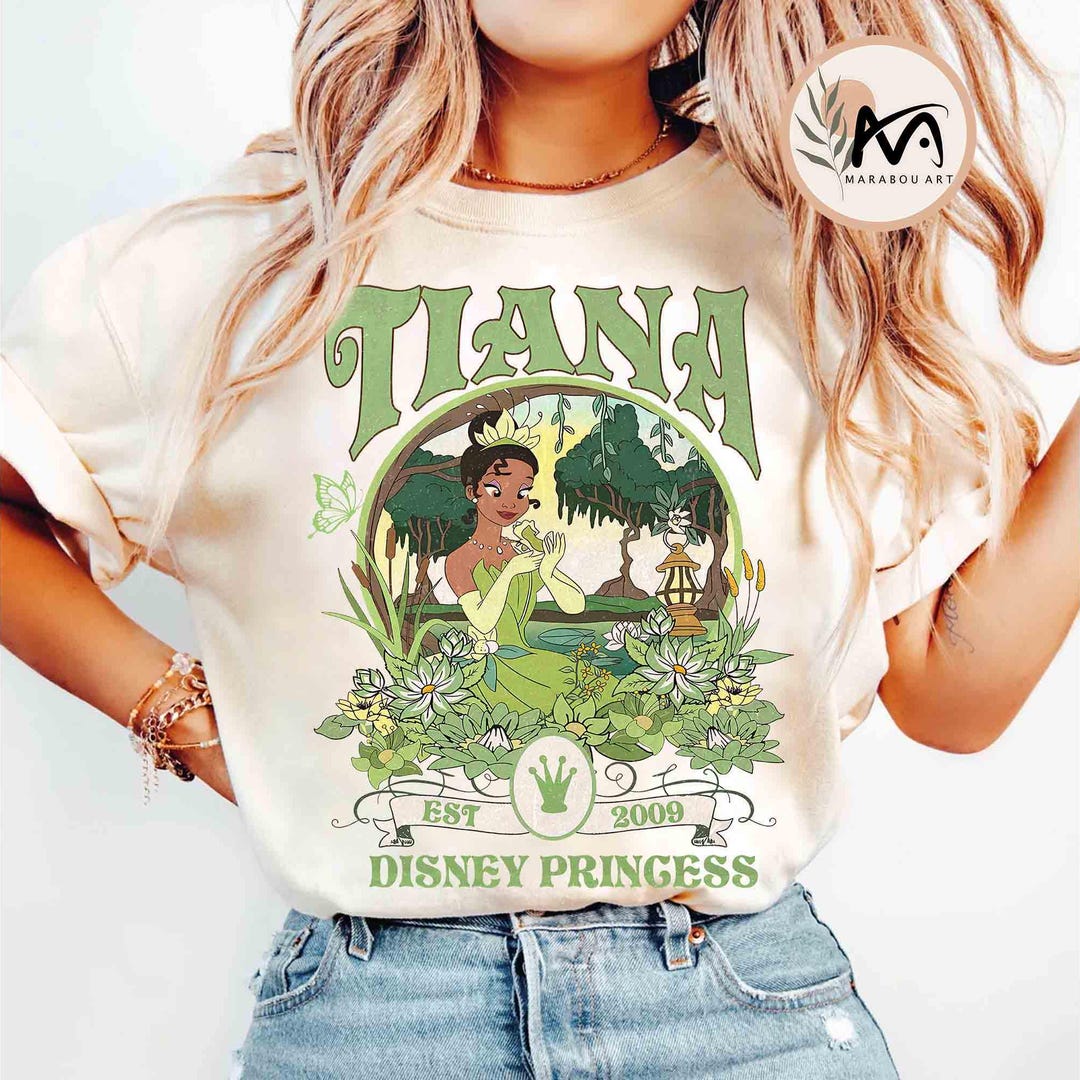 Vintage Disney Tiana Princess Portrait T-shirt, the Princess and the ...