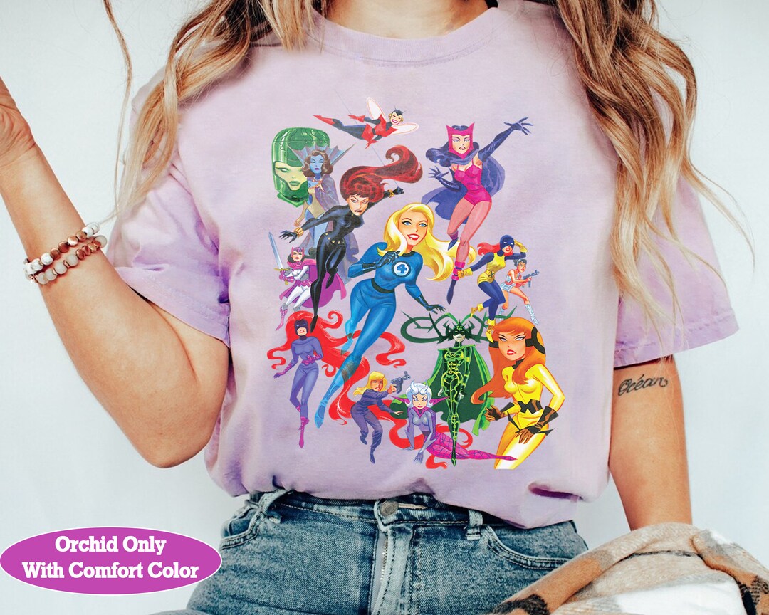 Marvel Female Super Heroes Characters Group Shirt, MCU Fans Marvel ...