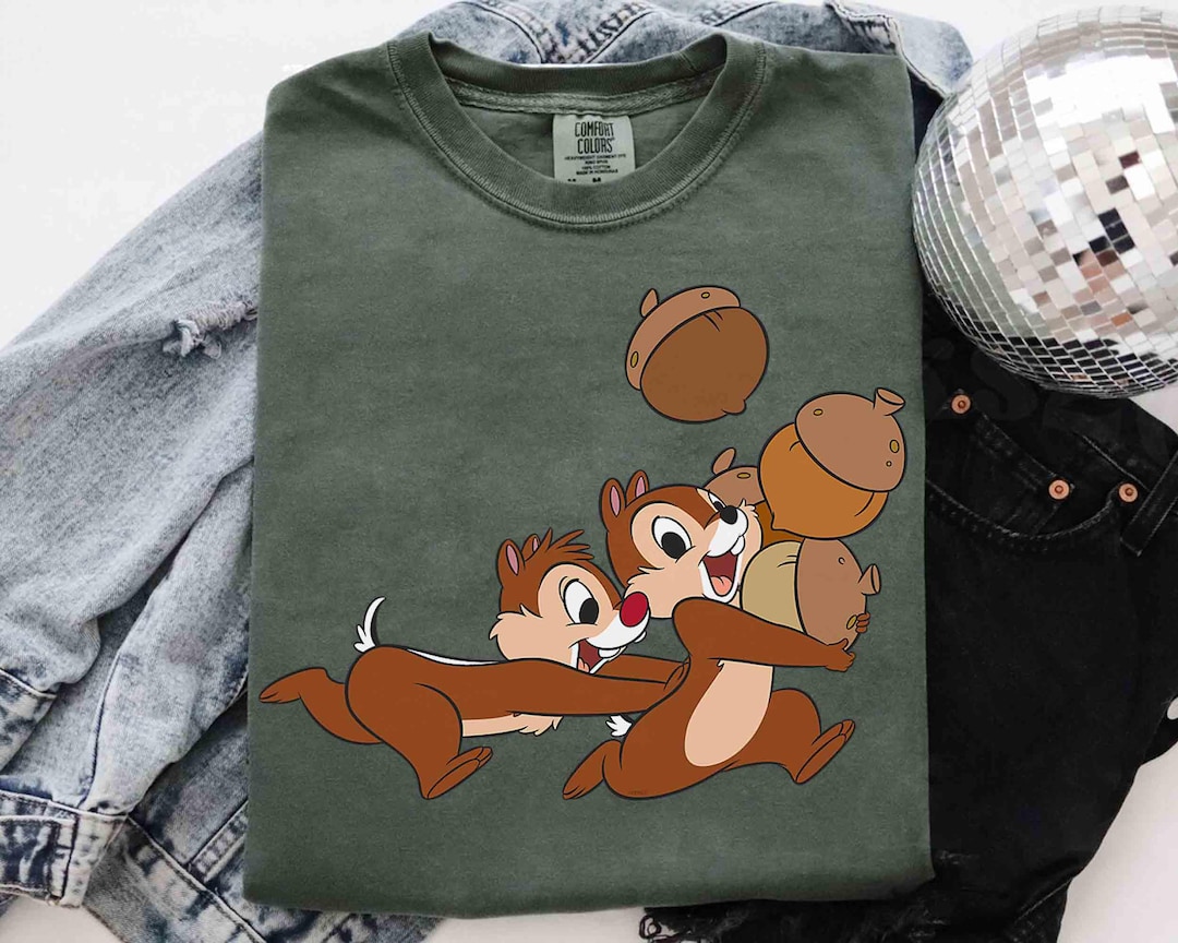 Cute Disney Chip ‘n Dale Chipmunks Acorn Run Shirt, WDW Magic Kingdom ...