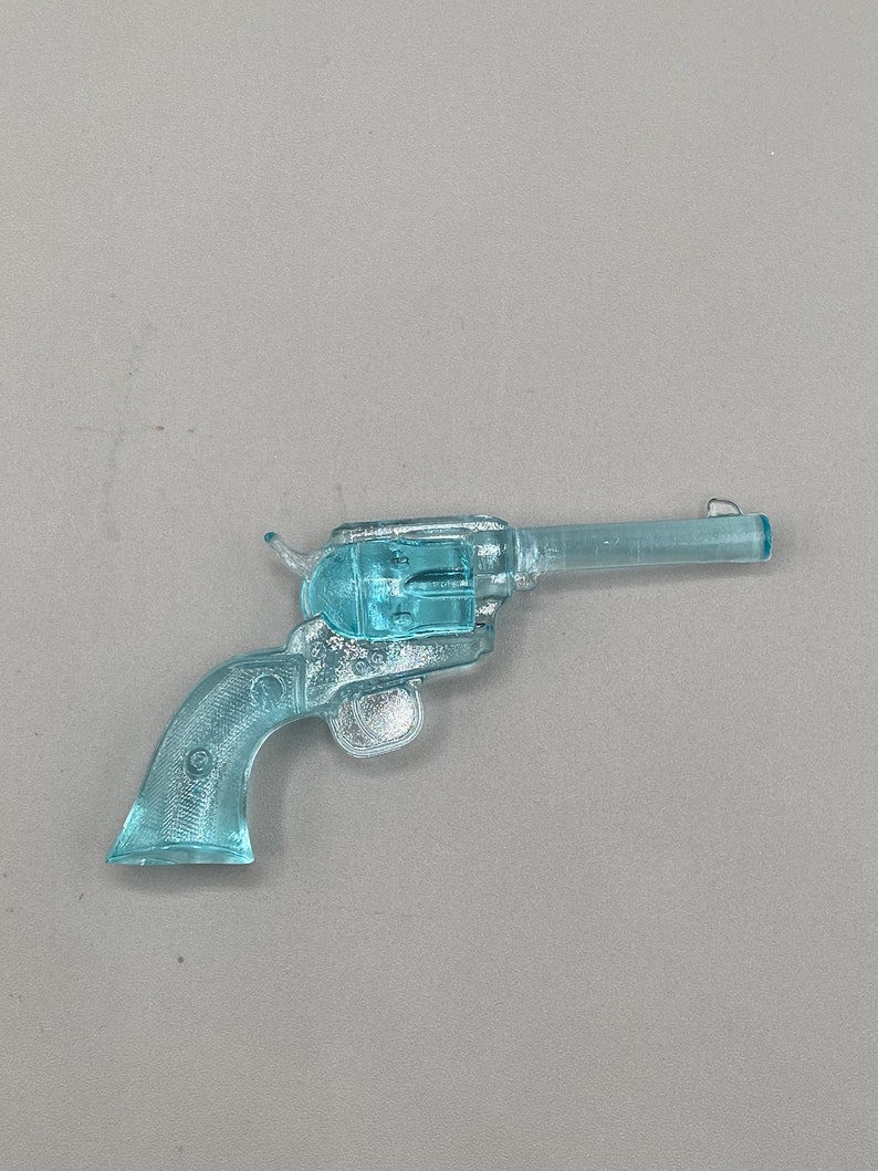 Blue Vaseline Glass Selenium Pink Glow Gun Pistol Revolver Wilkerson ...