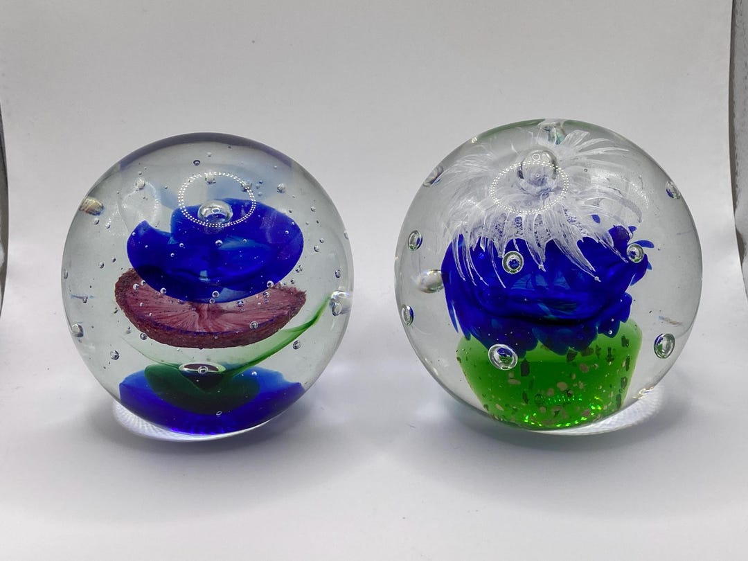 Magnum Large Art Glass Abstract Color Burst Controlled Bubble ...