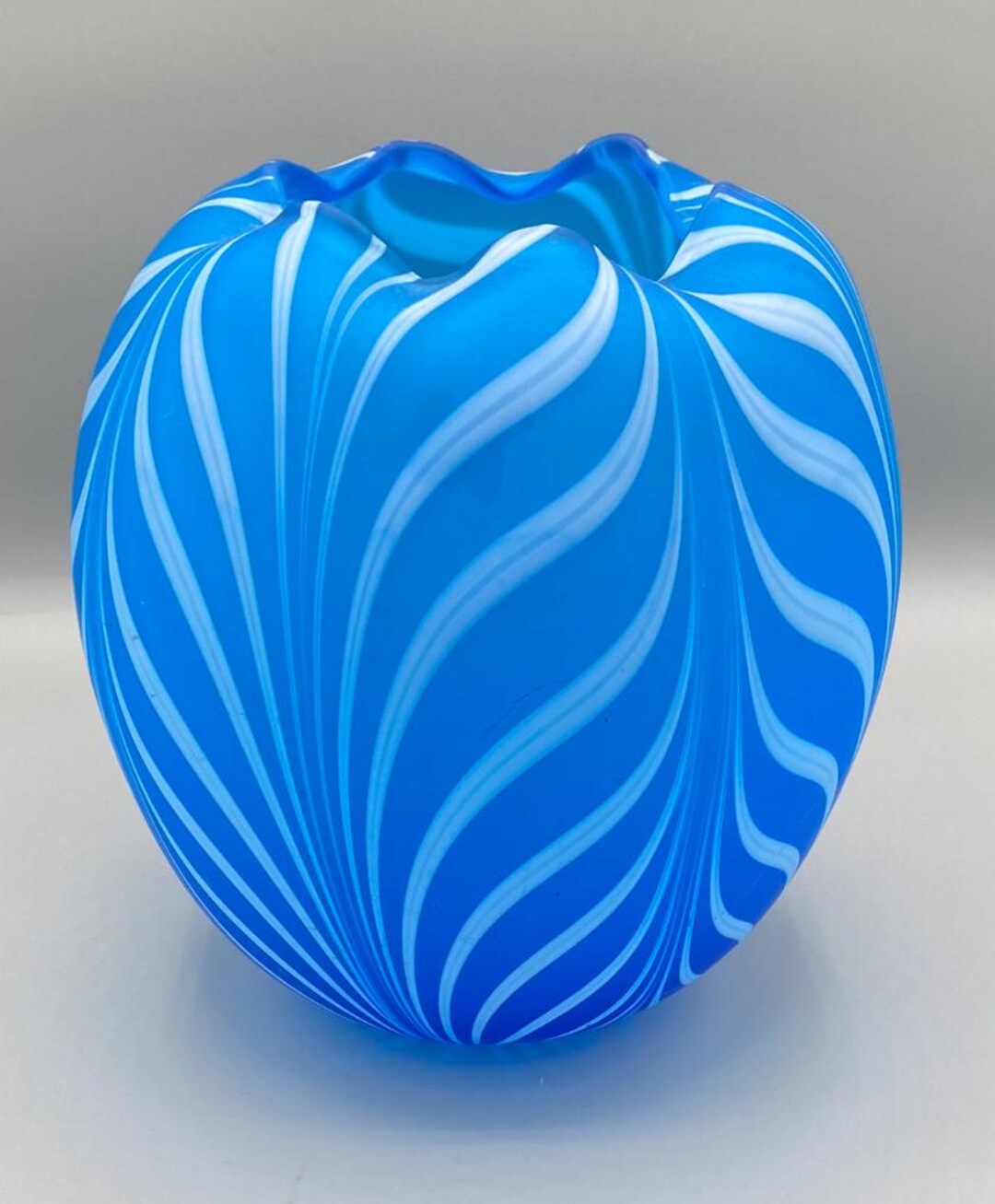 Fenton 1975 Dave Fetty Robert Barber CASCADE Blue & White Pulled ...