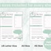 Therapy Pre & Post Session Fillable Notes in Sage Green, Helpful ...