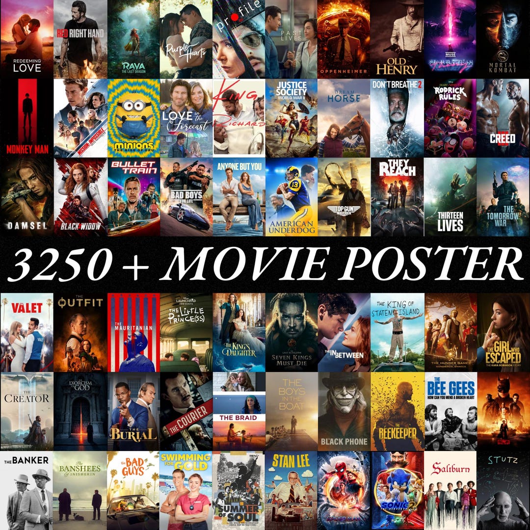 Movie Poste 3250+ Bundle Retro Poster Prints Mega Bundle 80s 90s Film ...