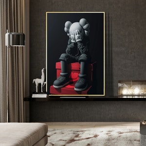 Set of 3 KAWS Poster, Kaws Figure Poster,printables Minimalist ...