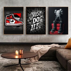 Set of 3 KAWS Poster, Kaws Figure Poster,printables Minimalist ...