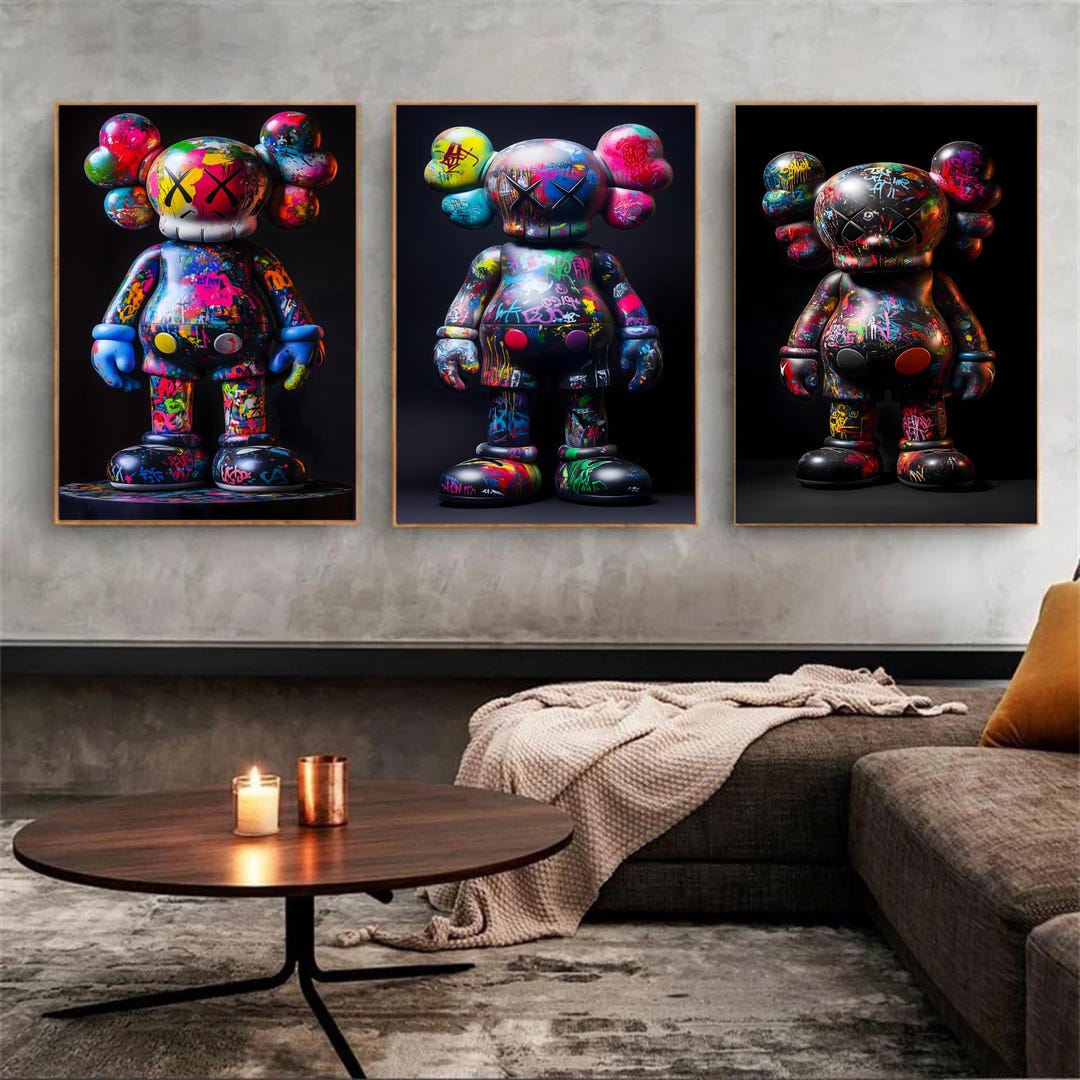 Modern Character Hypebeast Figure Poster Set of 3 | Digital ...