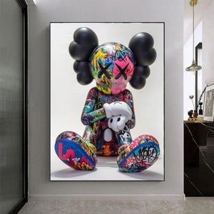 Graffiti Kaws KAWS Poster Set of 3, Printables Minimalist Hypebeast ...