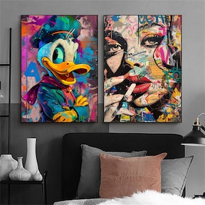 Graffiti Wall Art Set of 8,street Pop Art Print Set,printable Fashion ...