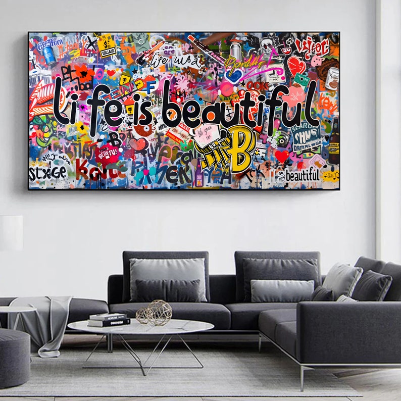 Graffiti Wall Art,street Pop Art Print,printable Fashion Decor,graffiti ...