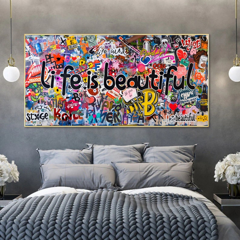 Graffiti Wall Art,street Pop Art Print,printable Fashion Decor,graffiti ...