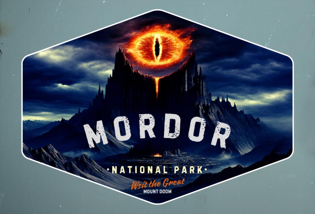 Middle Earth Sticker Set Mordor, the Shire Decals Inspired Stickers ...