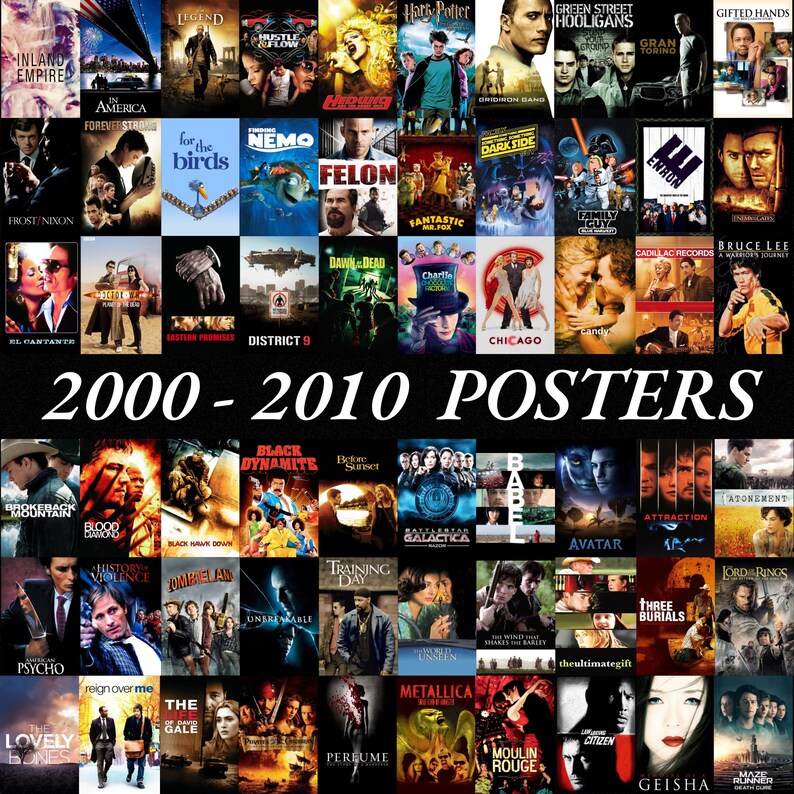 Massive Collection of Movie Posters Mega Bundle | Printable Movie ...