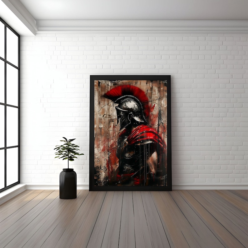 Iconic Graffiti Poster Set With Warrior Woman, Color Hearts and Neon ...