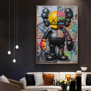 KAWS Set of 3 Pop Art Posters,kaws Figure Wall Art, 3-piece Hypebeast ...