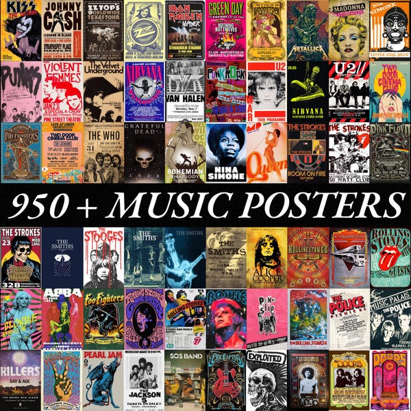 Music Posters - Etsy