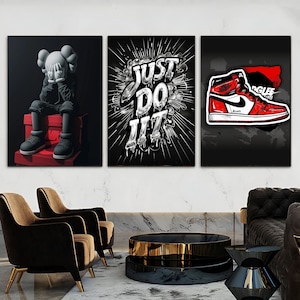 Set of 3 KAWS Poster, Kaws Figure Poster,printables Minimalist ...