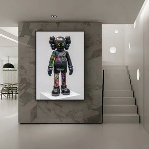 KAWS Poster Set of 3, Graffiti KAWS Art Print, KAWS Figures Digital ...