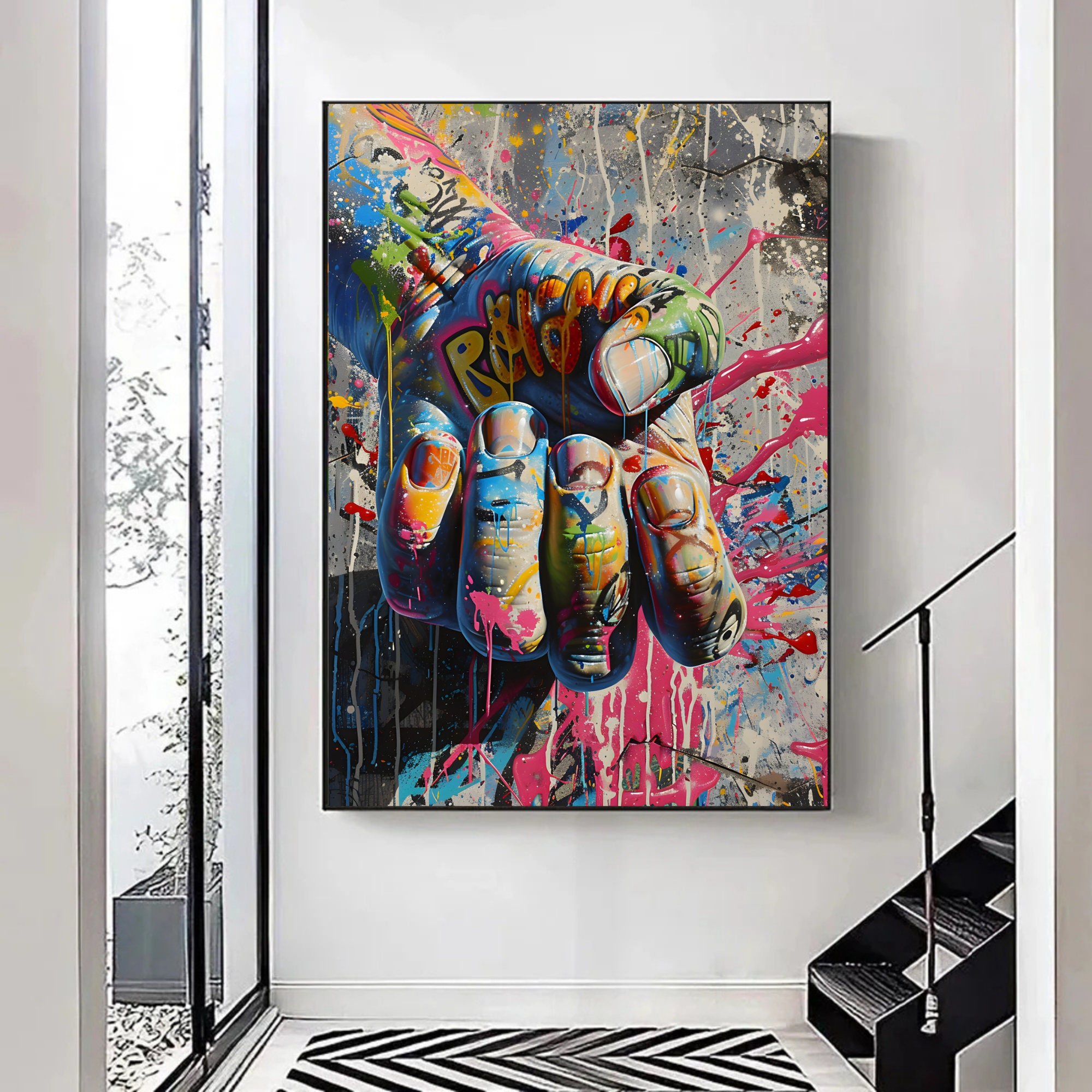 Graffiti Wall Art Set of 8,street Pop Art Print Set,printable Fashion ...