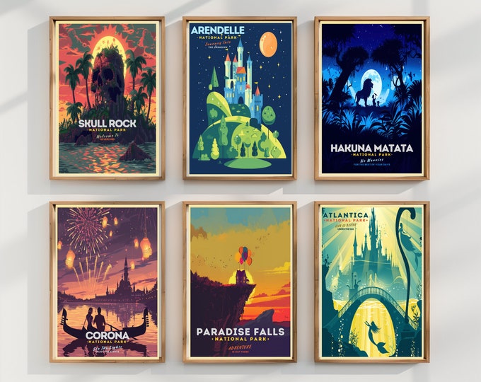 Disney National Park Posters, Disney Posters, Disney Location Posters ...