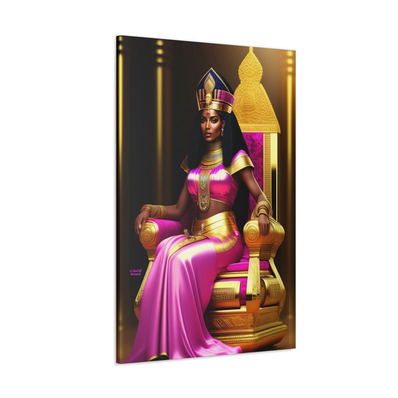 Queen Cleopatra Painting Canvas Wall Art 12, Ancient Egypt Collectible ...