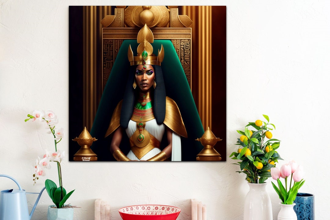 Egyptian Queen Cleopatra Painting 3, Wall Art, Home Decor, Office, Dorm ...