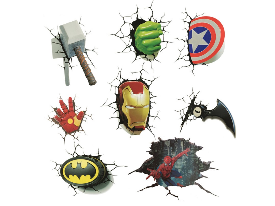 Avengers Cartoon Spoof Car Stickers Car Scratch Repair - Etsy