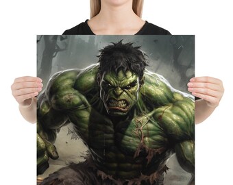 Hulk Hulk Print Hulk Poster Superhero Poster Superhero - Etsy