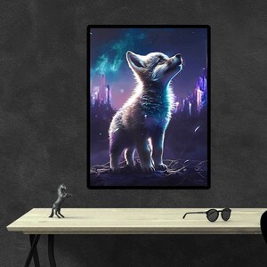 Lone Wolf Cub - Digital Download, Instant Wall Art, Home Decor, Cute ...