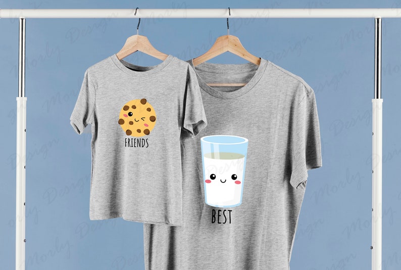 Best Friends Cookie & Milk Svg-jpg-png-eps Digital Files- for Digital ...