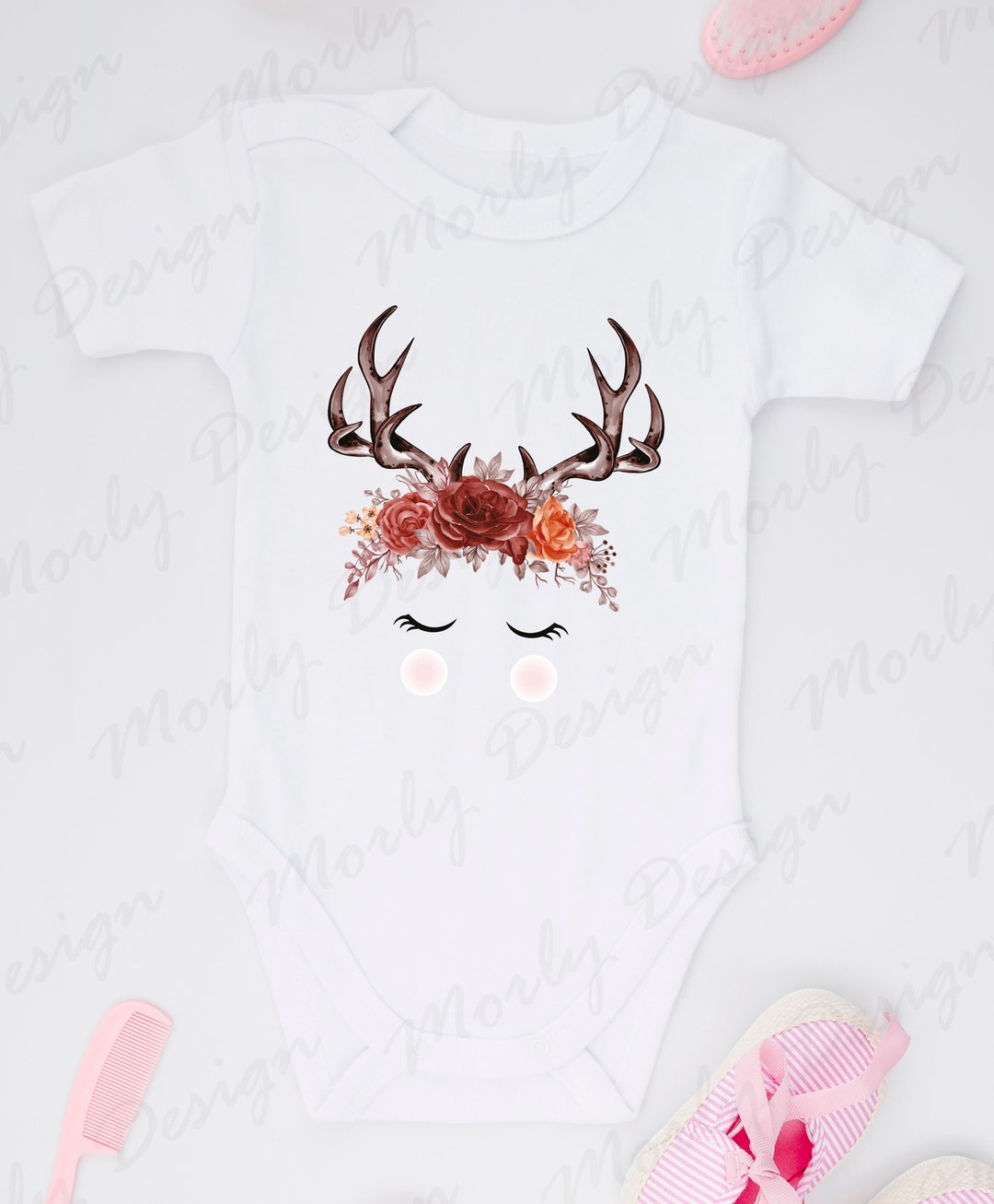 Baby Deer Pink Cheeks Svg-jpg-png-eps Digital Files- for Digital Laser ...