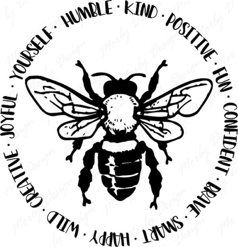Bee Humble Kind Svg-jpg-png-eps Digital Files-motivational Quote for ...