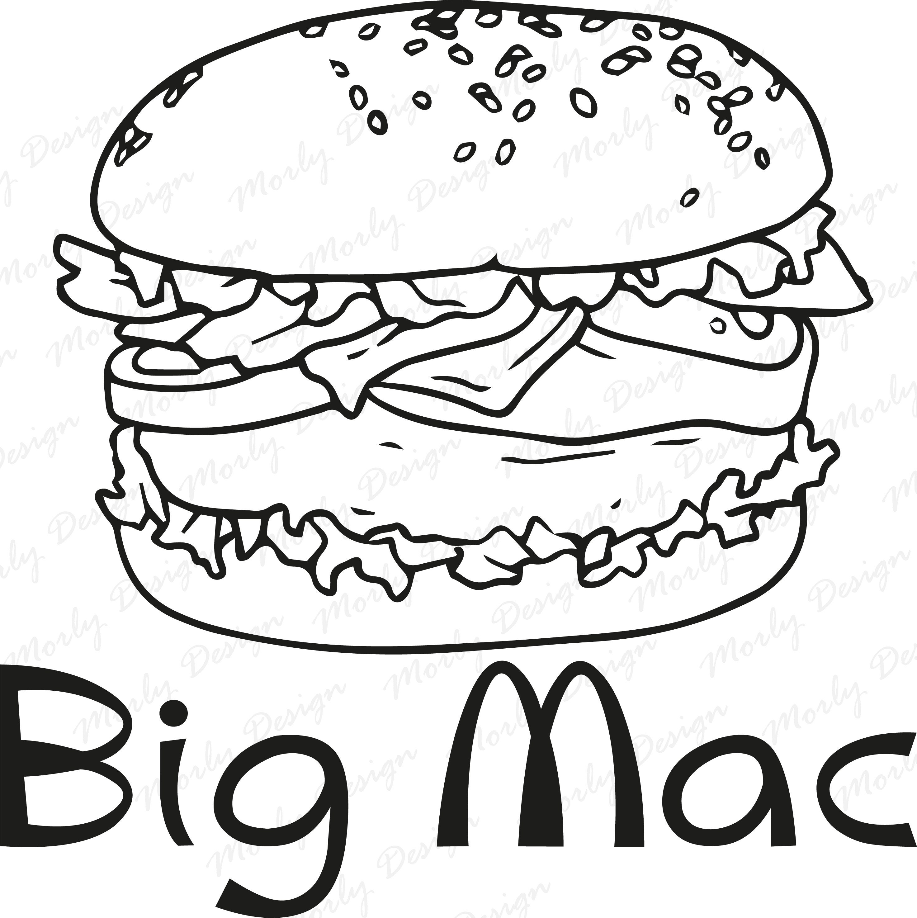 Big Mac Small Fry Svg-png-eps Digital Files-set for Digital Laser ...
