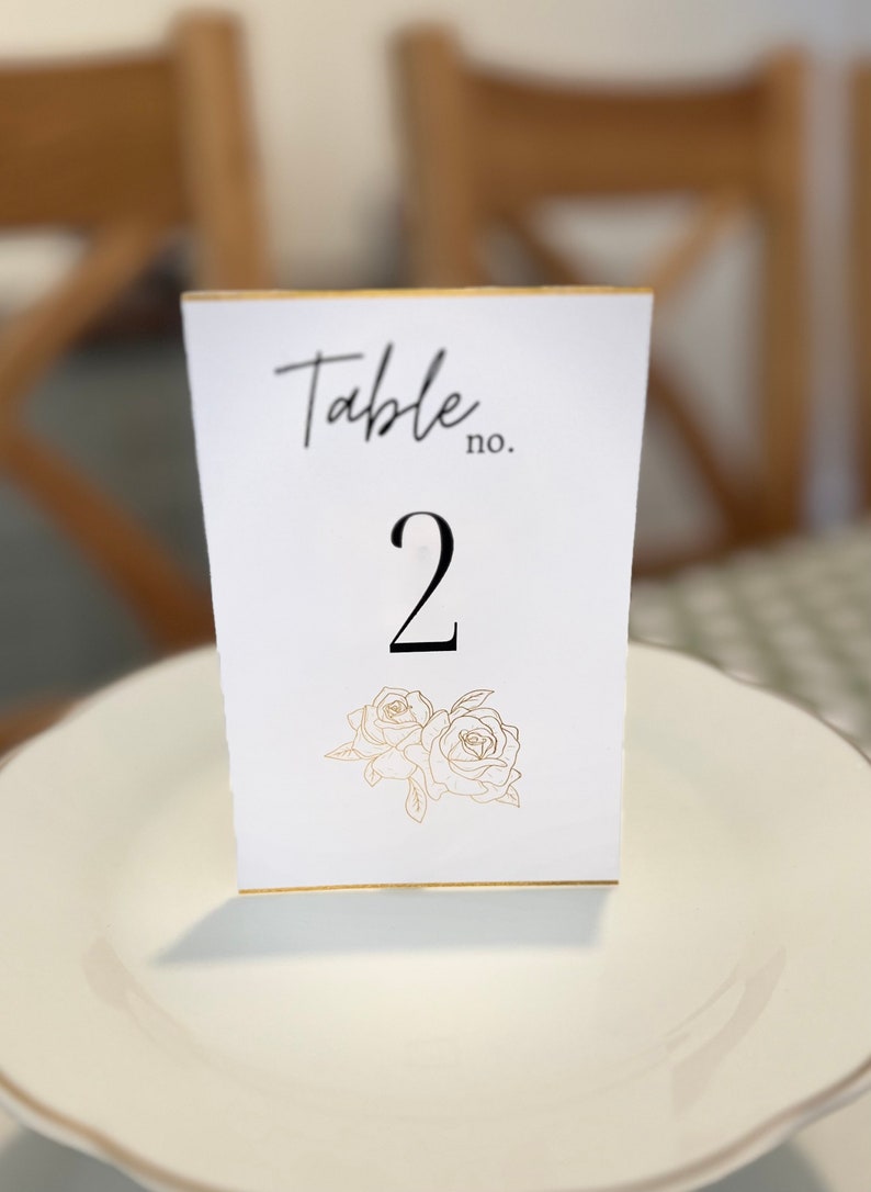 Table Numbers Printable, Numbers 1-20 Included - Print-ready Digital ...