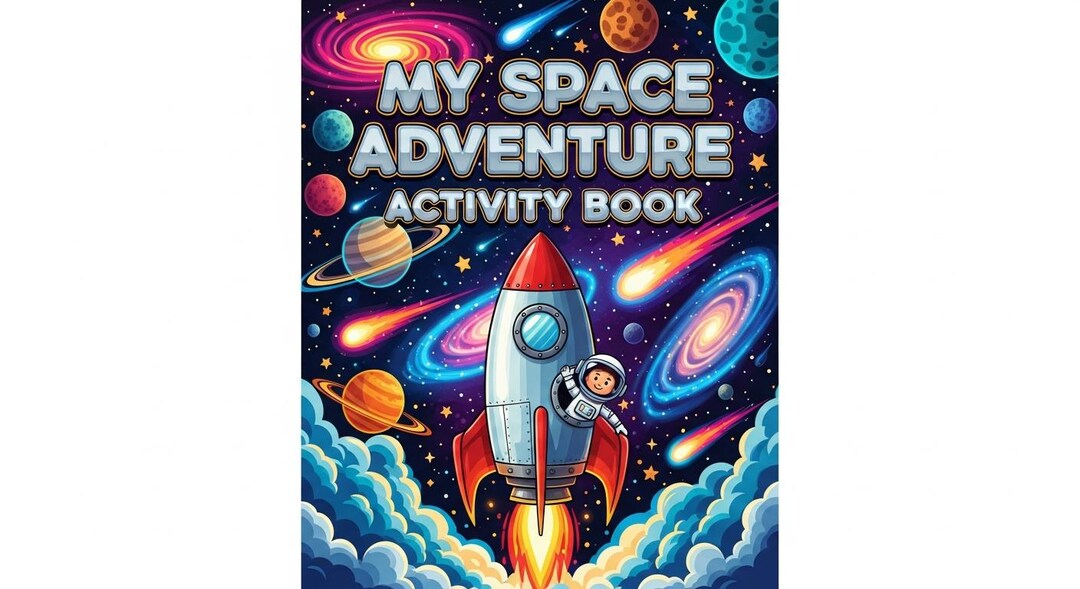 Space Adventure Activity Book for Kids | Printable Activity Pages ...