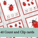 Count and Clip Cards for Toddler Game Printable Counting Cards ...