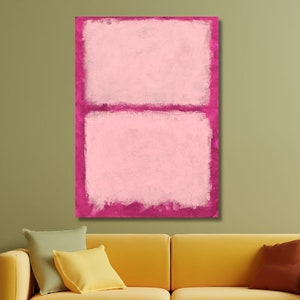 Mark Rothko Pink Canvas Wall Print,modern Wall Art,reproduction,mark ...