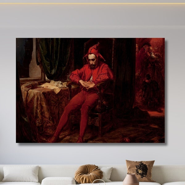 Sad Jester Painting - Etsy